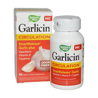 Nature's Way Garlicin HC, Circulation, Odor Free(Garlicin Cardio Odor ...