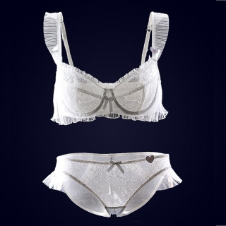 逆行 情趣内衣 透明性感蕾丝三点式内衣(85C+XL内裤 白色)(情趣内衣 透明性感蕾丝三点式内衣) _说明书_作用_效果_价格_方舟健客网上药店