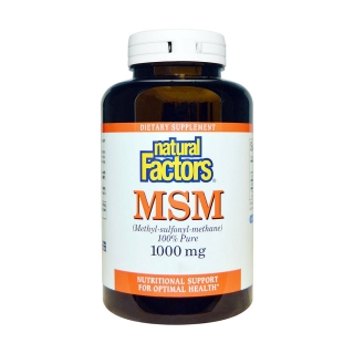 Natural Factors MSM 1000mg 150 Capsules(MSM) _说明书_作用_效果_价格_方舟健客网上药店