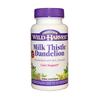 Oregon's Wild Harvest Milk Thistle Dandelion(180粒)(Milk Thistle ...