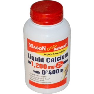 Mason Vitamins Liquid Calcium(1200毫克 120粒)(Liquid Calcium) _说明书_作用_效果 ...