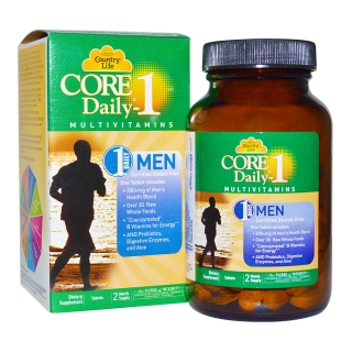 Country Life Core Daily-1多种维生素片(男性 60粒)(Core Daily-1多种维生素片) _说明书_作用_效果 ...