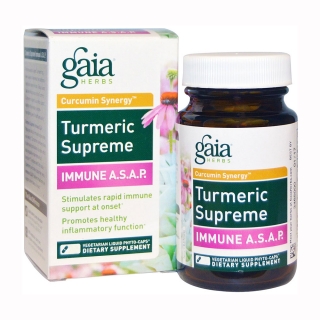 Gaia Herbs Turmeric Supreme(Immune A.S.A.P. 40粒)(Turmeric Supreme) _说明书 ...