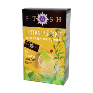 Stash Tea Lemon Ginger Iced Green Tea Powder(25包)(Lemon Ginger Iced ...