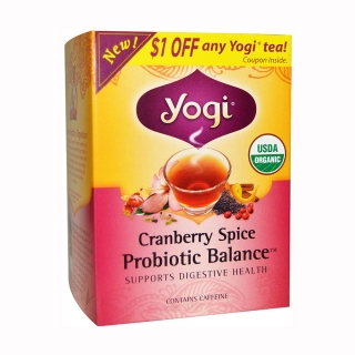 Yogi Tea Cranberry Spice Probiotic Balance(16包)(Cranberry Spice ...