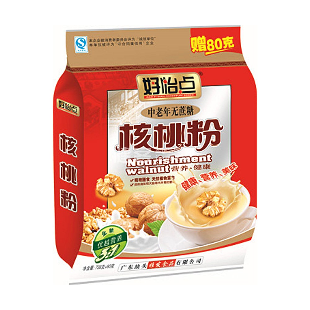 好怡点中老年无蔗糖核桃粉(袋装)(中老年无蔗糖核桃粉) _说明书_作用_效果_价格_方舟健客网上药店