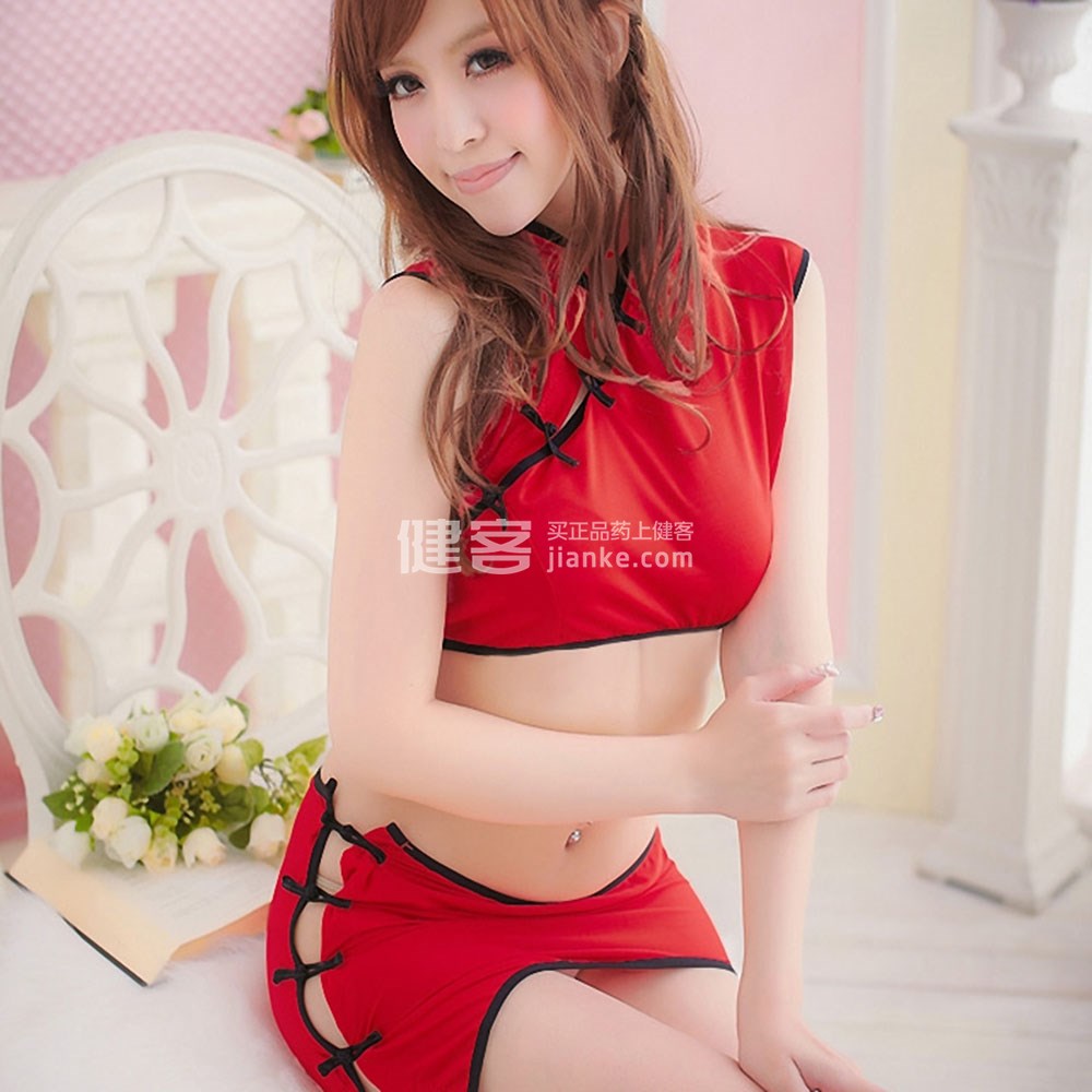 黛沫daimo 情趣内衣 古典美人分体式短裙旗袍套装(红色)(情趣内衣 古典美人分体式短裙旗袍套装) _说明书_作用_效果_价格_方舟健客网上药店