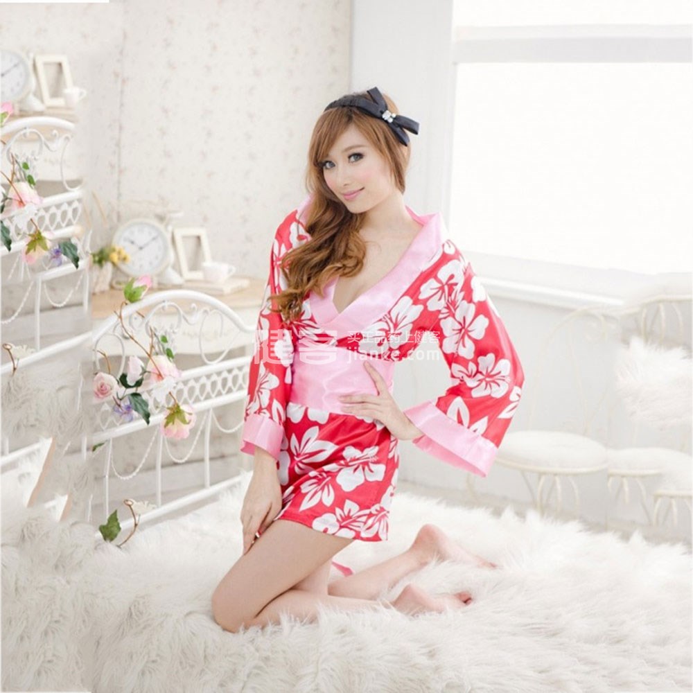 飘雪莲 制服诱惑 性感日系印花和服DL02-红色樱花 XL码(制服诱惑 性感日系印花和服) _说明书_作用_效果_价格_方舟健客网上药店