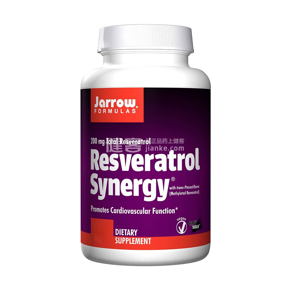 Jarrow Formulas Resveratrol Synergy(80 片)(Resveratrol Synergy) _说明书_作用 ...