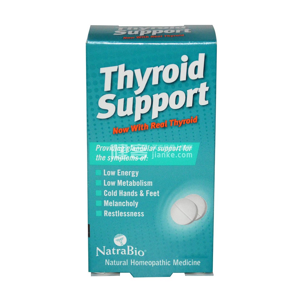 NatraBio Thyroid Support (60片)(Thyroid Support) _说明书_作用_效果_价格_方舟健客网上药店