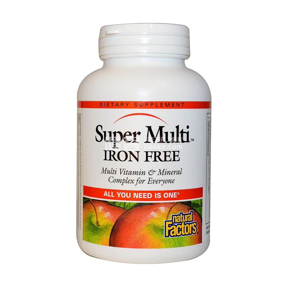Natural Factors Super Multi Iron Free 150片装(Super Multi Iron Free) _说明书 ...