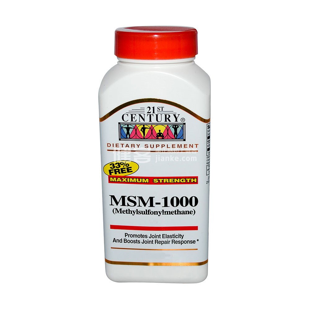 21st Century Health Care MSM-1000(120片)(MSM-1000) _说明书_作用_效果_价格_方舟健客网上药店