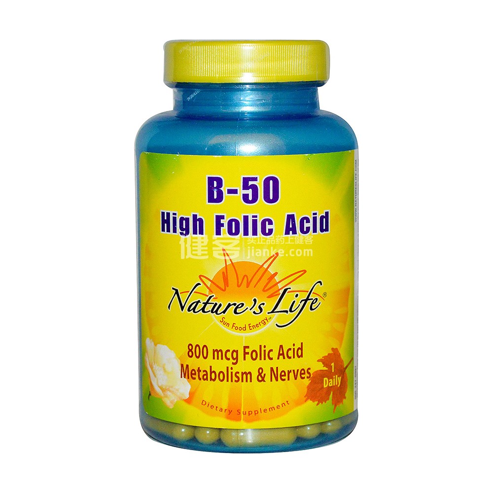 Natures Life B-50 High Folic Acid(140粒)(B-50 High Folic Acid) _说明书_作用 ...