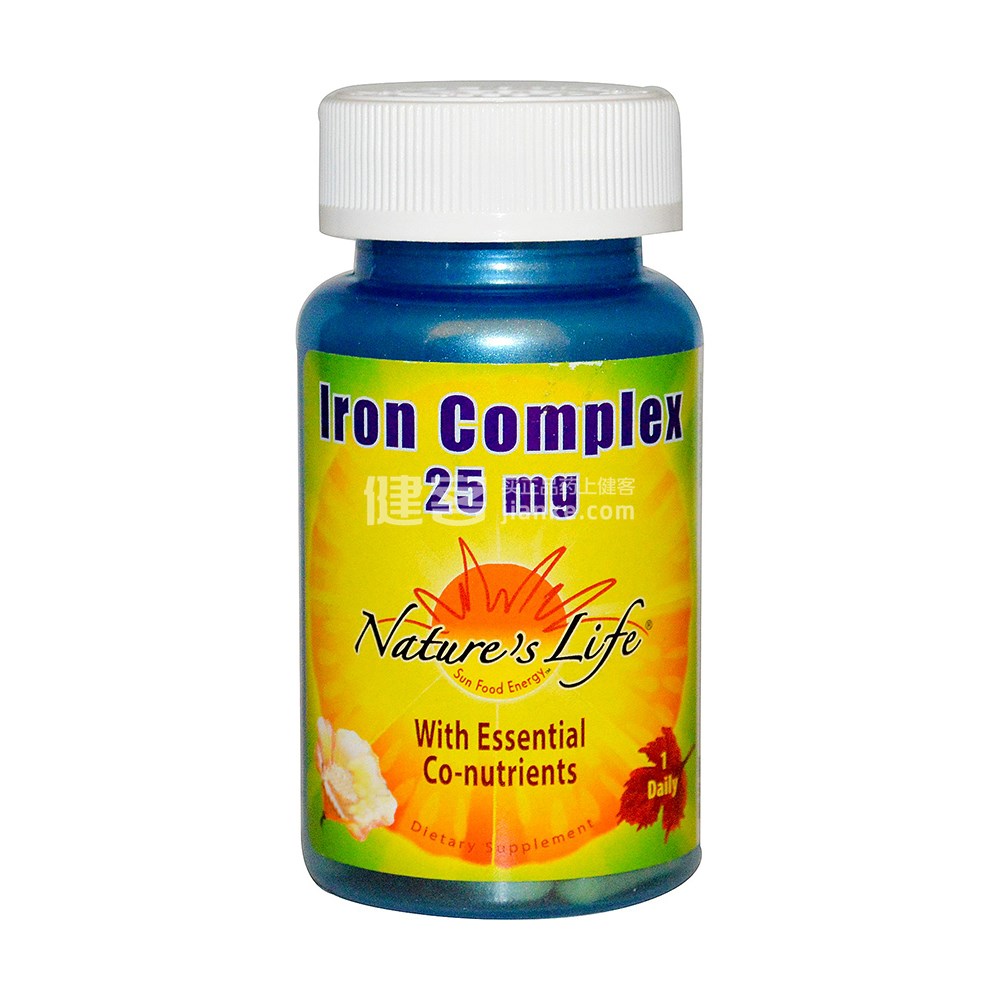 Natures Life Iron Complex(25毫克 100粒)(Iron Complex) _说明书_作用_效果_价格_方舟健客网上药店