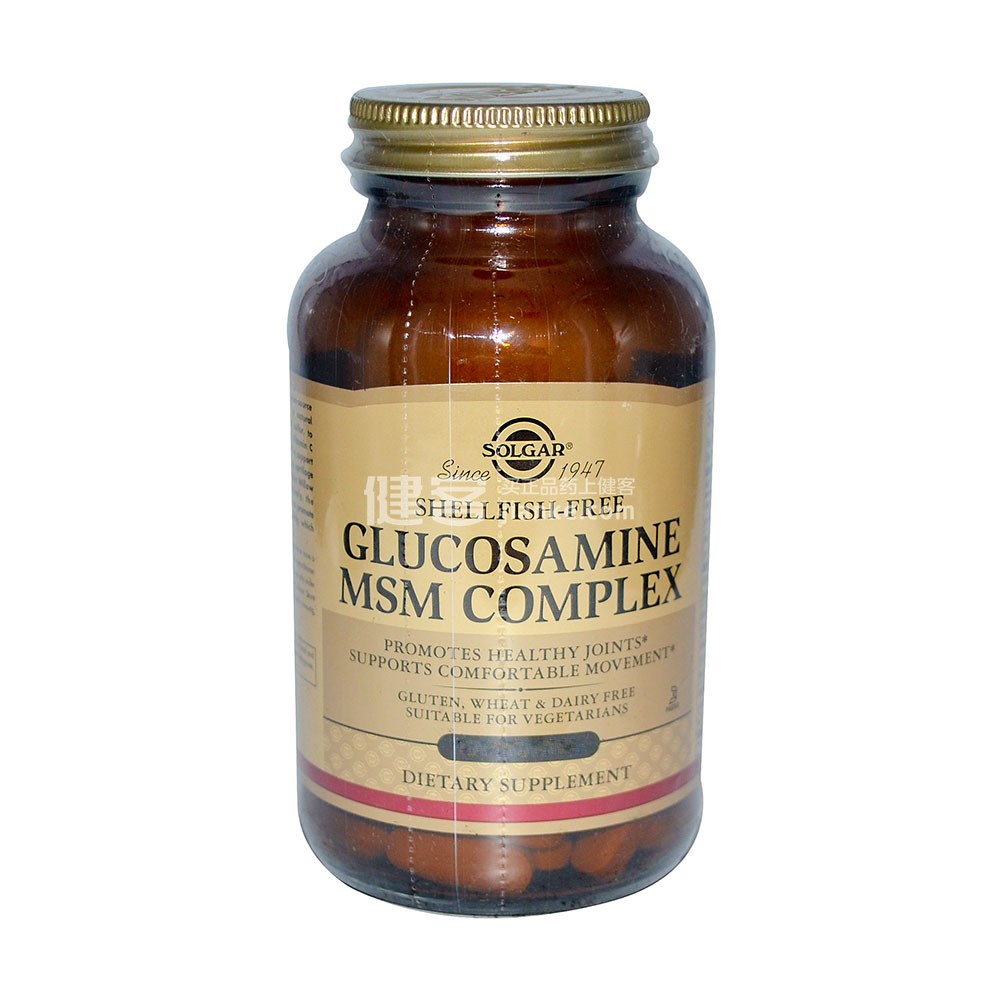 Solgar Glucosamine MSM Complex(30粒)(Glucosamine MSM Complex) _说明书_作用_效果_价格_方舟健客网上药店