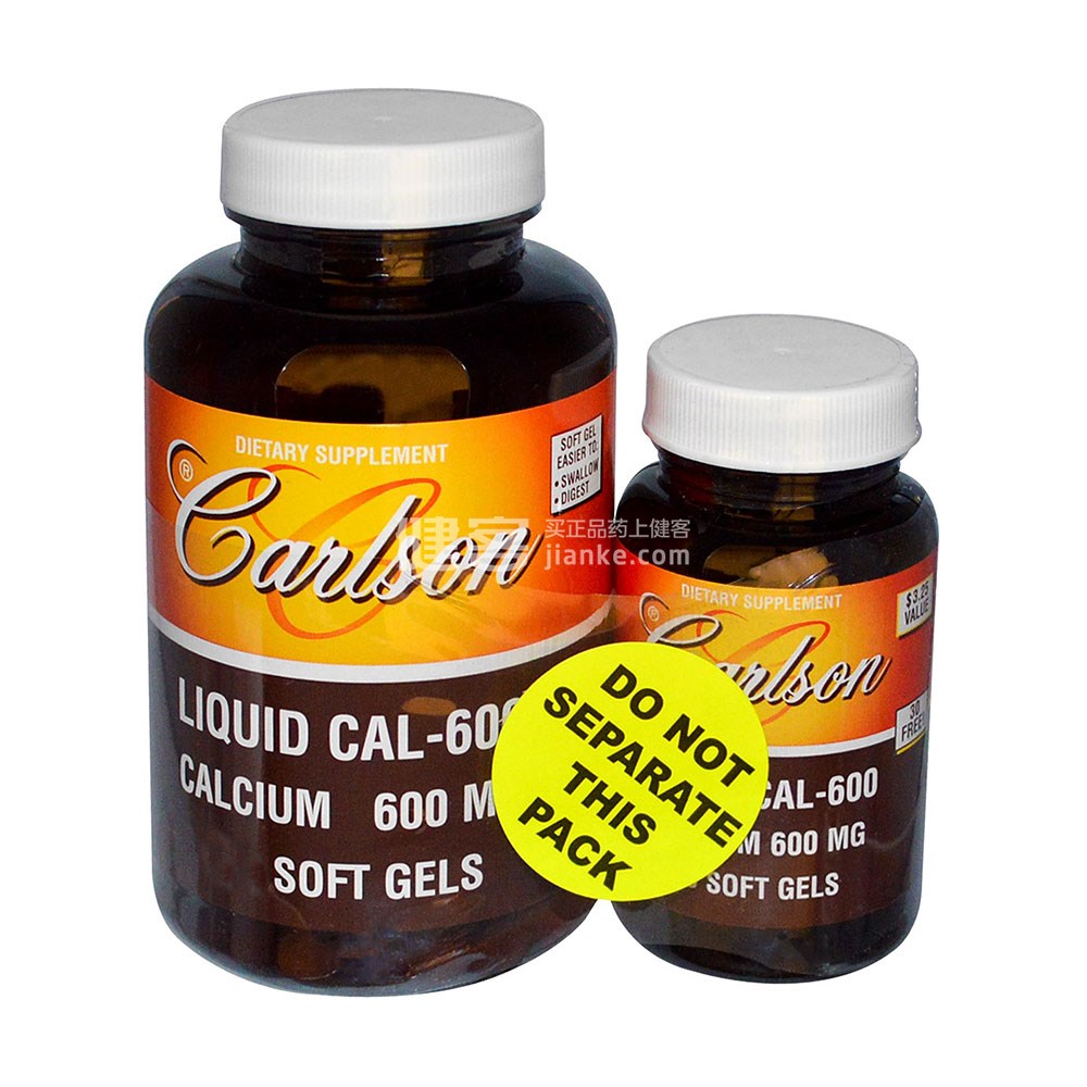 Carlson Labs Liquid Cal-600(100s+30s)(Liquid Cal-600) _说明书_作用_效果_价格_方舟健客网上药店