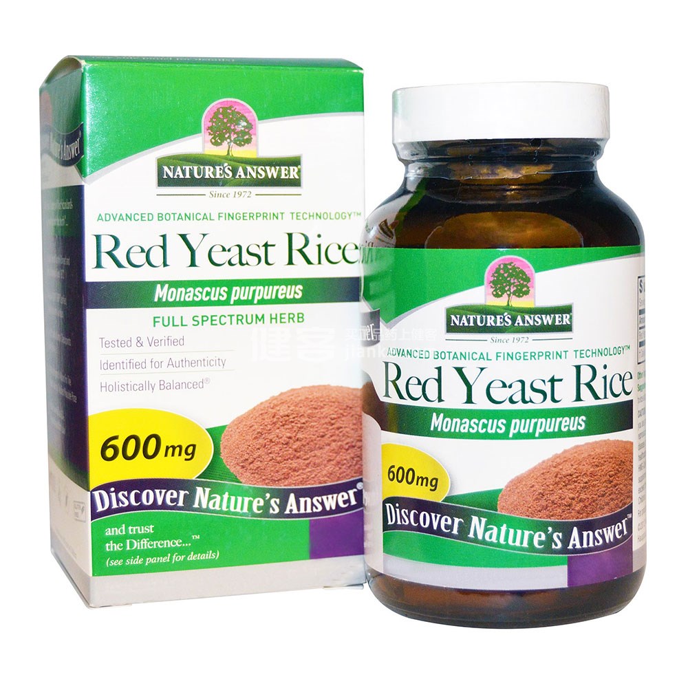 Nature's Answer Red Yeast Rice(110粒)(Red Yeast Rice) _说明书_作用_效果_价格_方舟健客网上药店