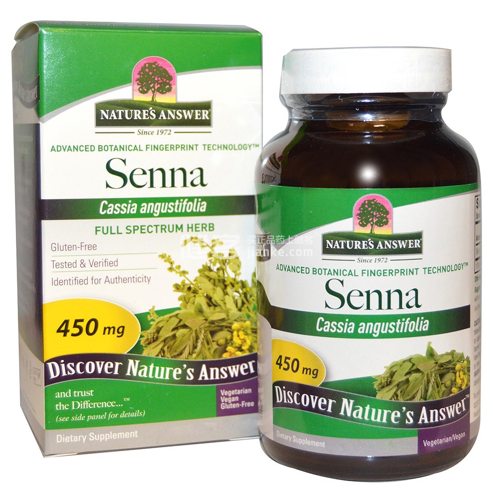 Natures Answer Senna(450毫克 140粒)(Senna) _说明书_作用_效果_价格_方舟健客网上药店
