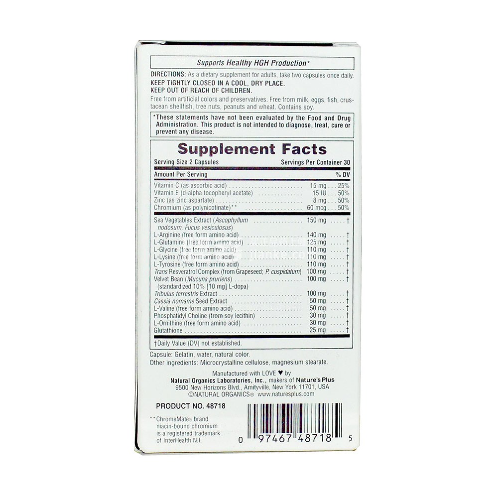 Nature's Plus GH Male(150粒) (GH Male) _说明书_作用_效果_价格_方舟健客网上药店