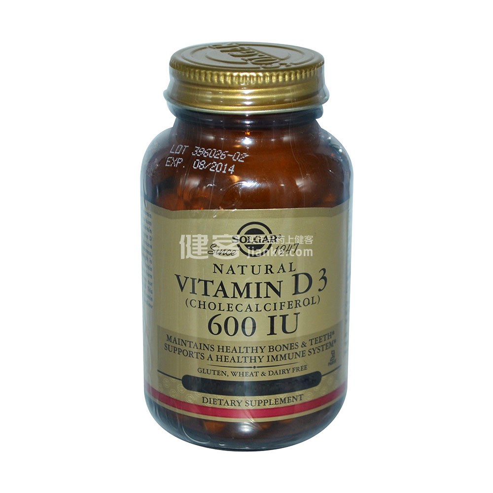 Solgar 自然维生素D3(600IU 120粒)(维生素D3) _说明书_作用_效果_价格_方舟健客网上药店