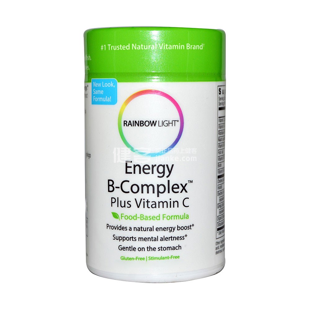 Rainbow LightEnergy B-Complex Plus Vitamin C 45片装(Energy B-Complex Plus ...