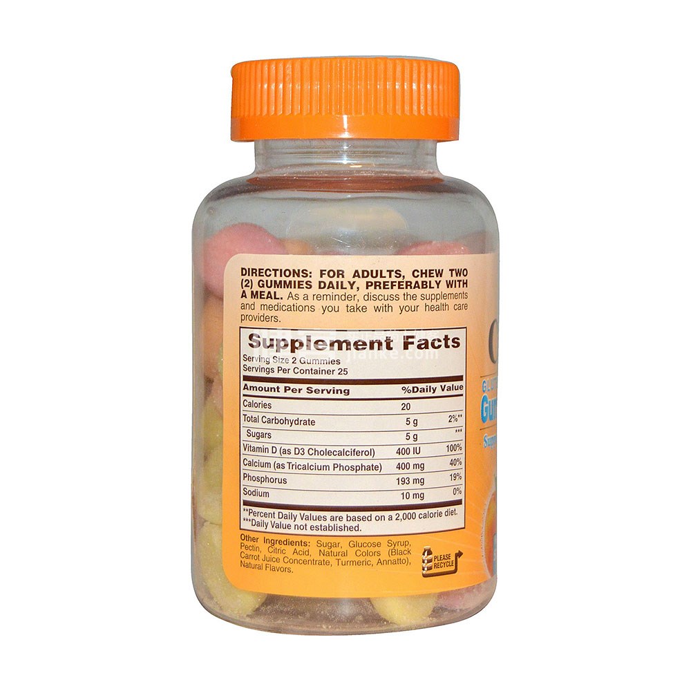 Rexall Sundown Naturals Calcium Gummies(200粒)(Calcium Gummies) _说明书_作用 ...