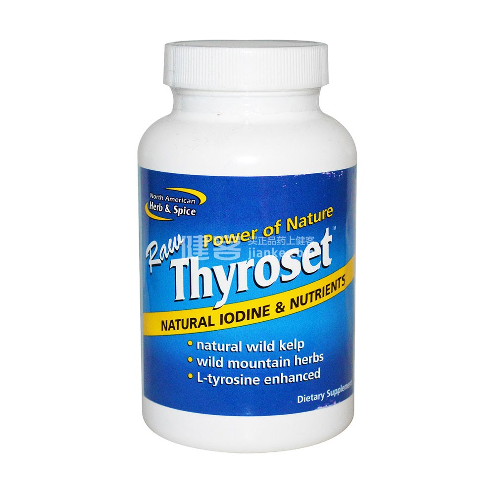 North American Herb Raw Thyroset(180粒)(Raw Thyroset) _说明书_作用_效果_价格_方舟健客网上药店