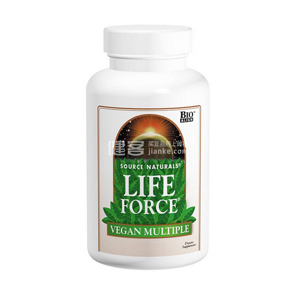 Source Naturals Life Force Vegan Multiple(120片)(Life Force Vegan ...
