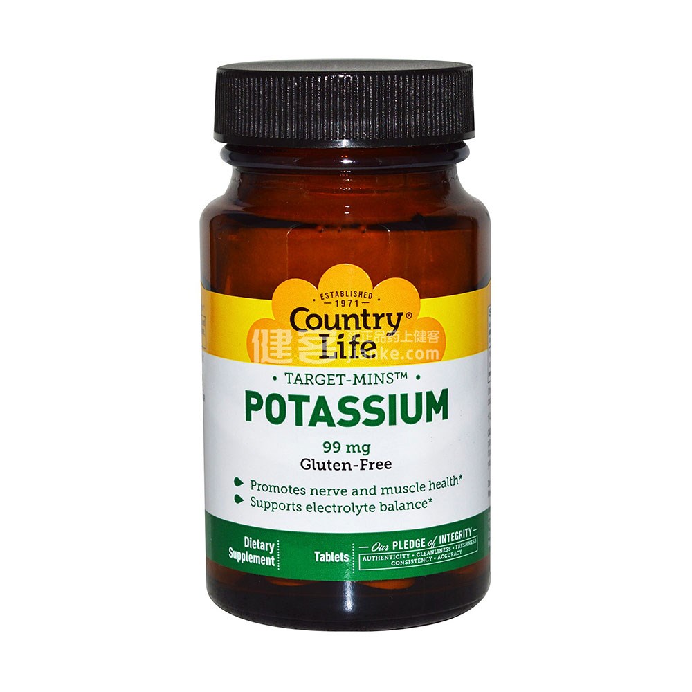 Country Life 双效 Potassium Tablets(90片)(Potassium Tablets) _说明书_作用_效果_价格 ...