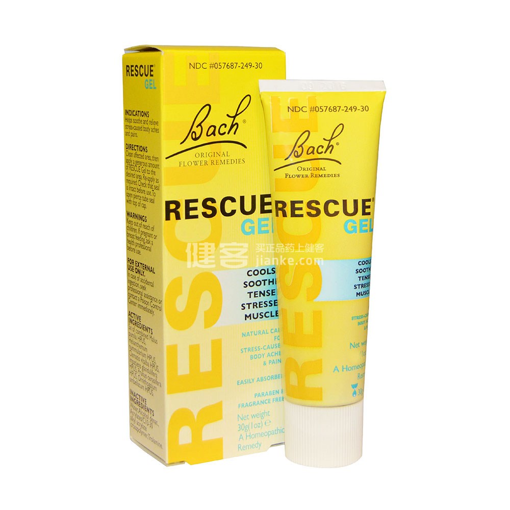 Bach Rescue Gel Fragrance Free(40g)(Rescue Gel Fragrance Free) _说明书_作用 ...