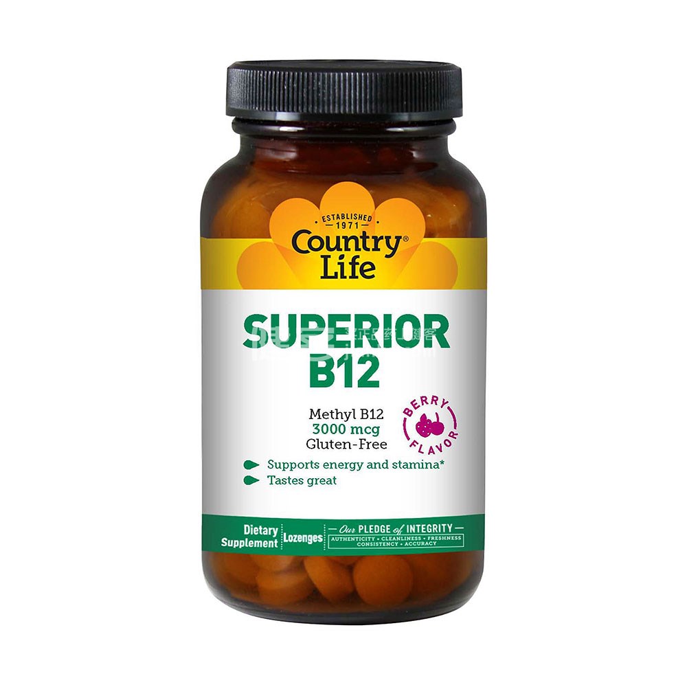 Country Life 高级维生素B12舌下含片(浆果味 120片)(高级维生素B12舌下含片) _说明书_作用_效果_价格_方舟健客网上药店