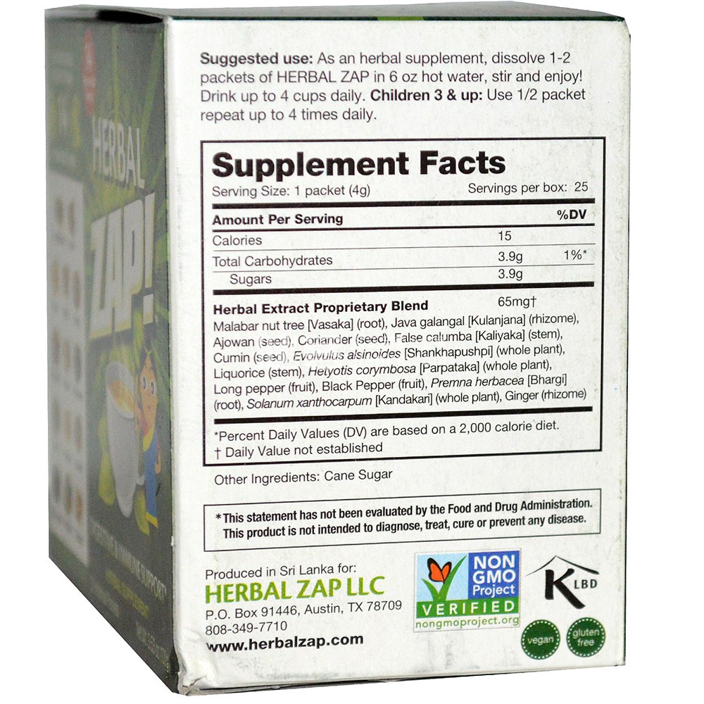 Herbal Zap 消化及免疫支持补充剂(4克 30包)(消化及免疫支持补充剂) _说明书_作用_效果_价格_方舟健客网上药店