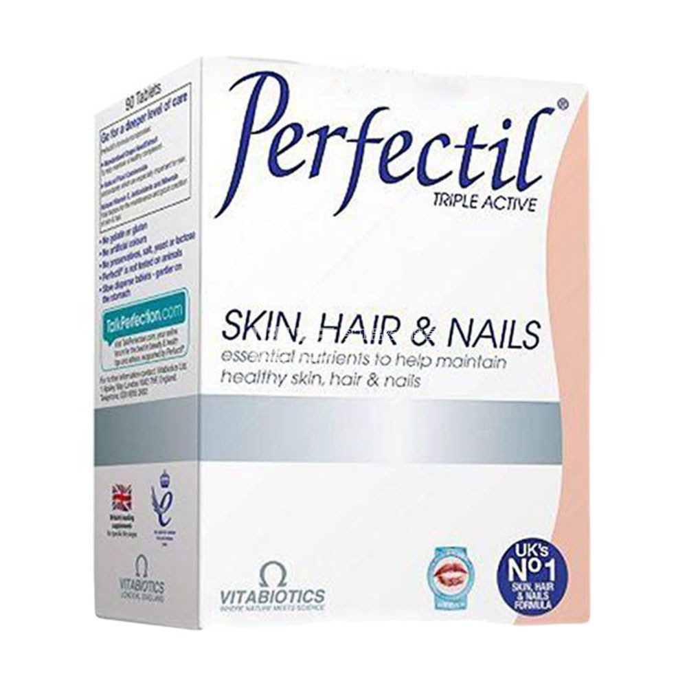VITABIOTICS Perfectil 薇塔贝尔 皮肤头发指甲营养片(60片)(皮肤头发指甲营养片) _说明书_作用_效果_价格_方舟健客网上药店