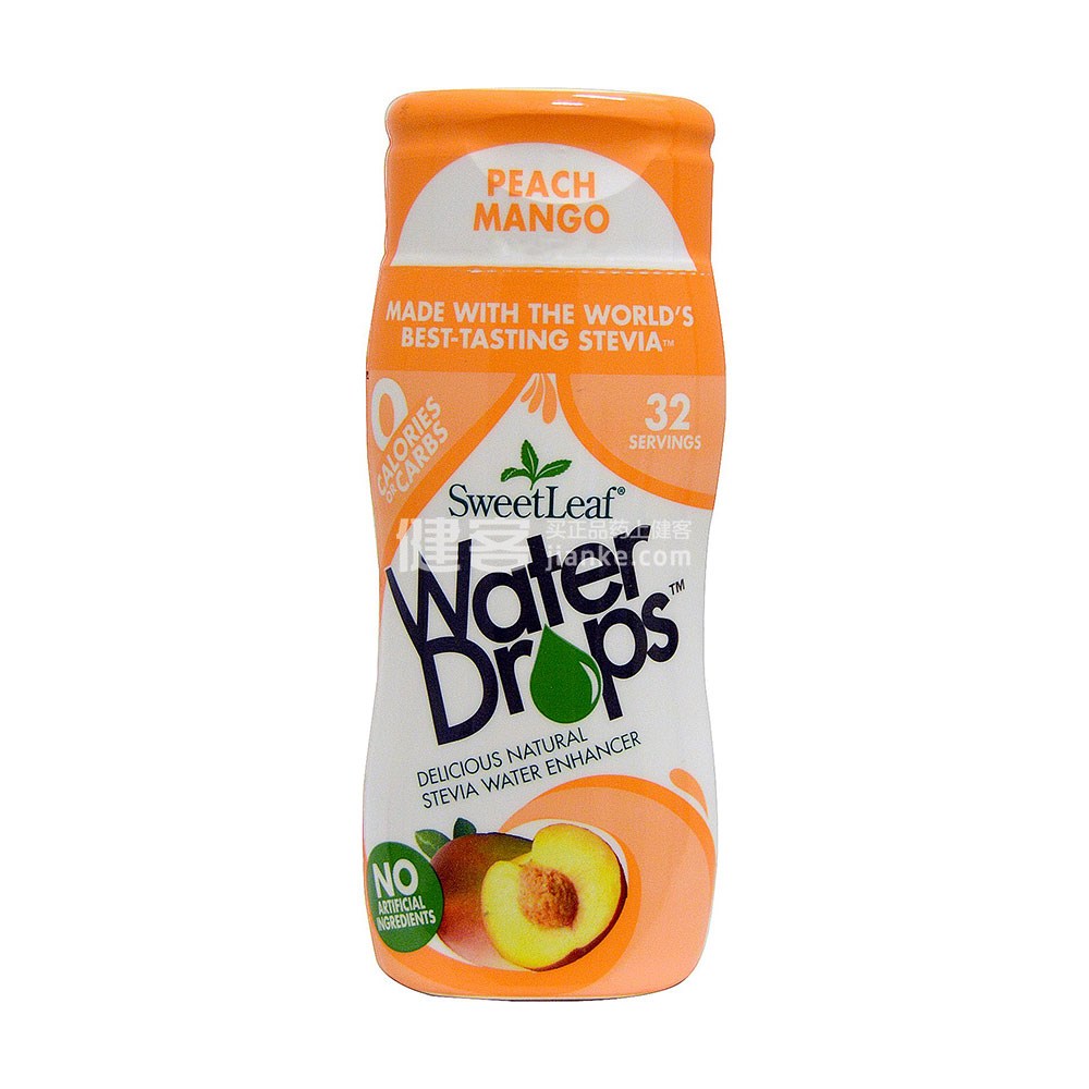 Wisdom Natural Water Drops Peach Mango(3.1盎司)(Water Drops Peach Mango ...