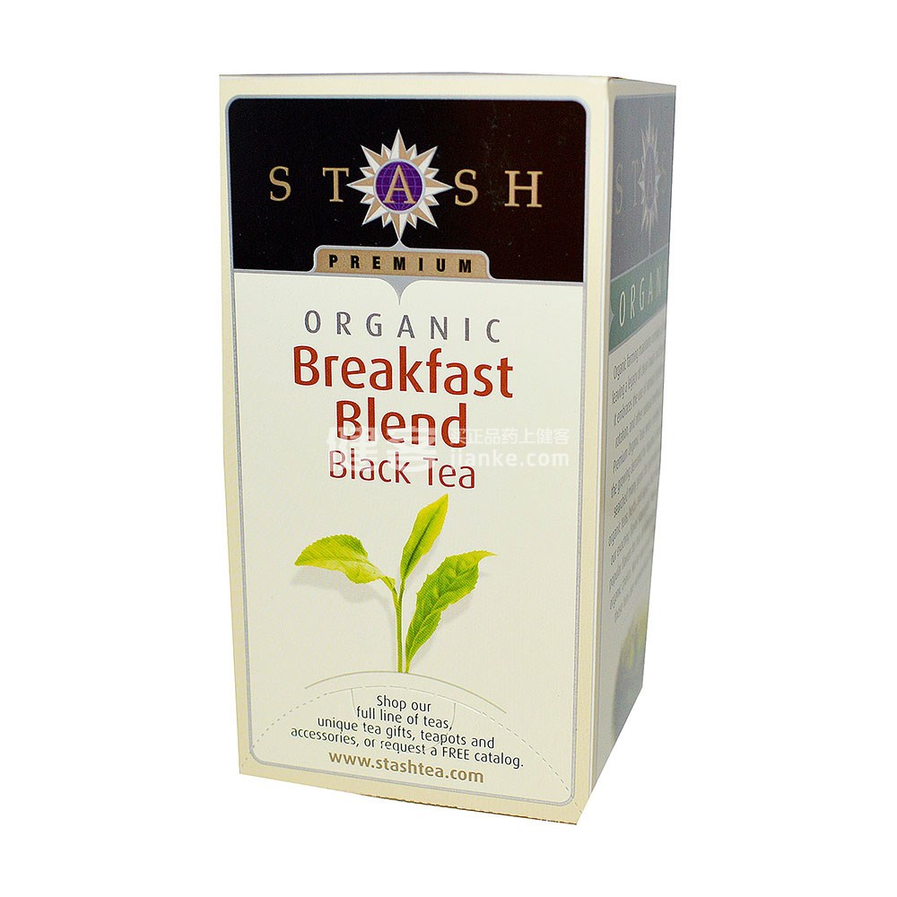Stash Tea Organic Breakfast Blend Black Tea(24包)(Organic Breakfast ...