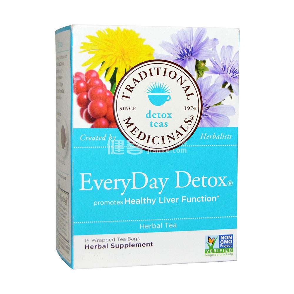 Traditional Medicinals Daily Detox(16包*4.5g)(Daily Detox) _说明书_作用_效果_价格 ...