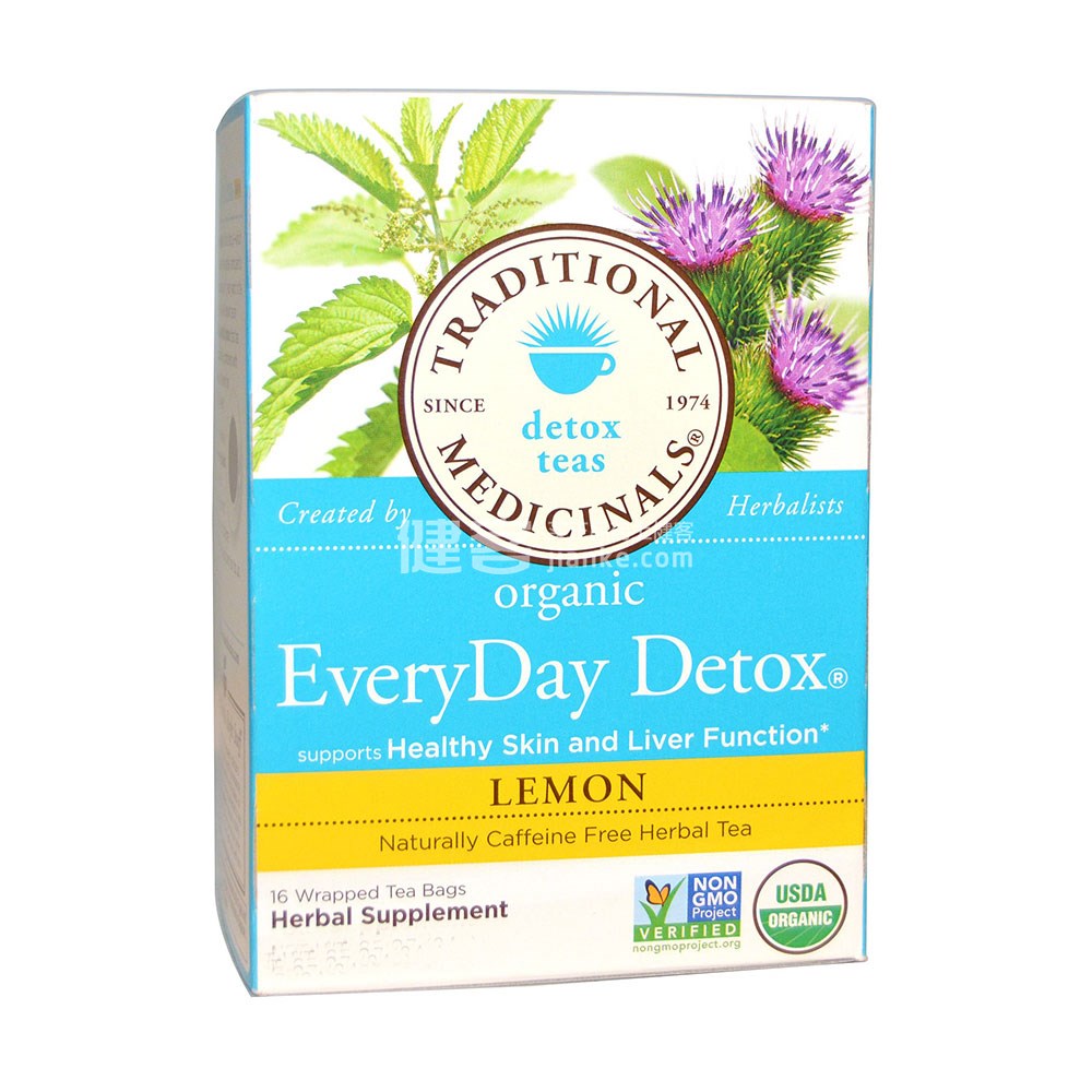 Traditional Medicinals Detox Tea Lemon(26包*4.5g)(Detox Tea Lemon) _说明书 ...