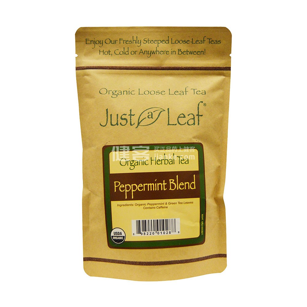 Just a Leaf Organic Tea Peppermint Blend(4盎司)(Peppermint Blend) _说明书_作用 ...