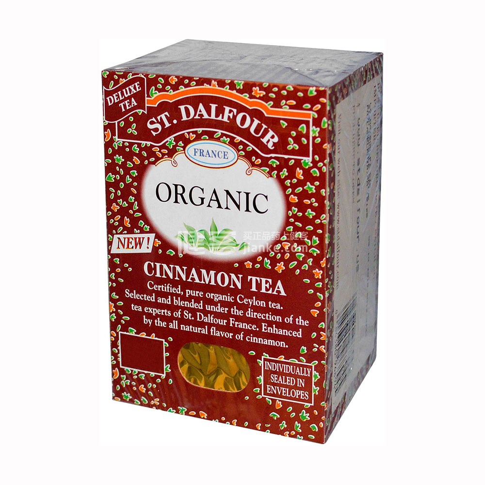 St. Dalfour Organic Cinnamon Tea(75包)(Cinnamon Tea) _说明书_作用_效果_价格_方舟健客网上药店
