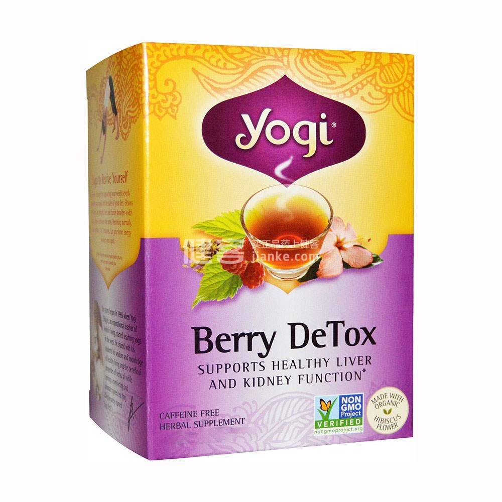 Yogi Tea Berry DeTox(不含咖啡因 48包)(Berry DeTox) _说明书_作用_效果_价格_方舟健客网上药店