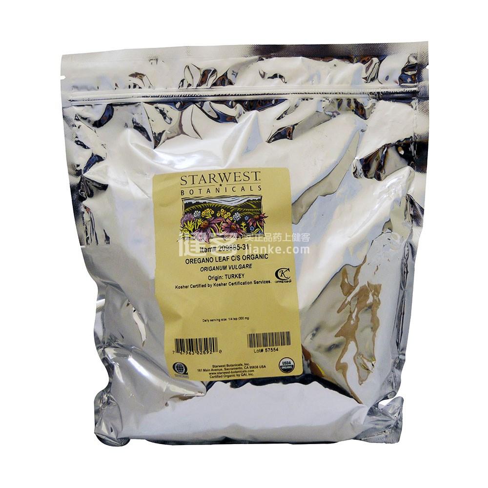 Starwest Botanicals 有机牛至叶(3磅)(有机牛至叶) _说明书_作用_效果_价格_方舟健客网上药店