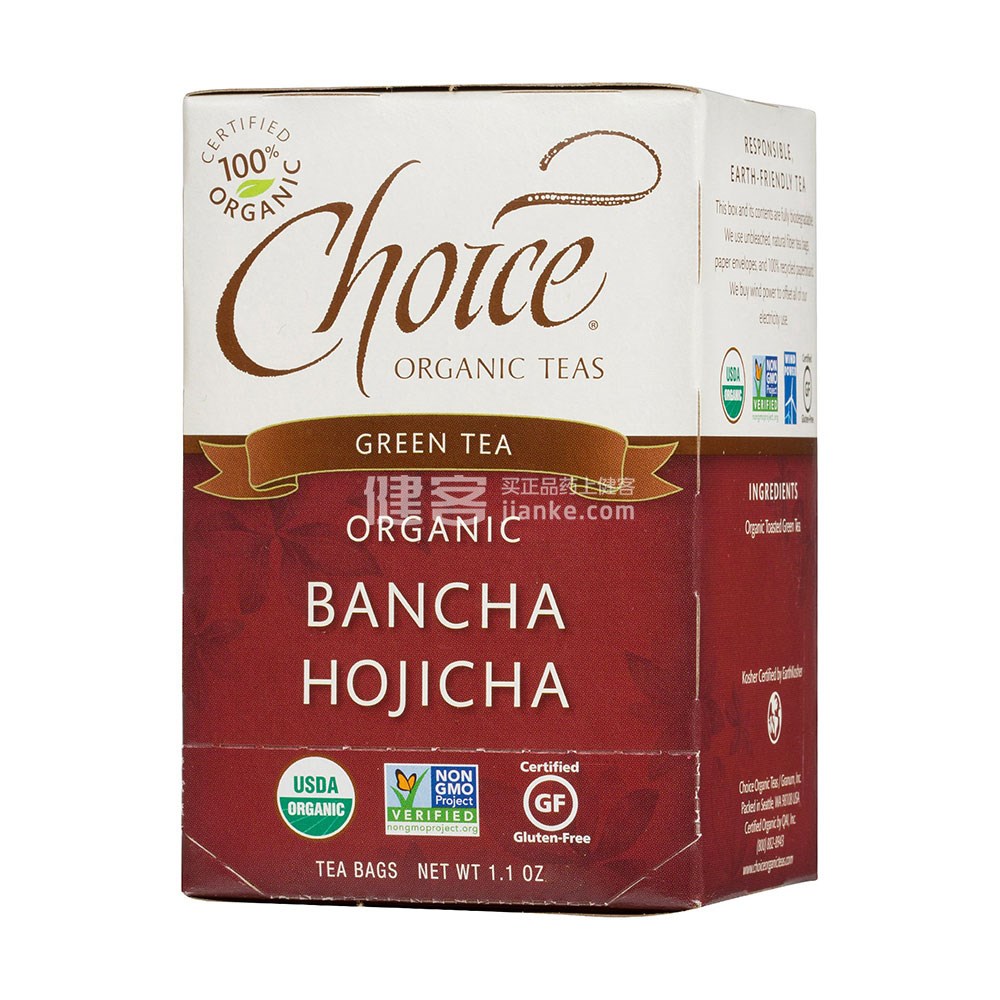Choice Organic Teas Bancha Hojicha(32包)(Bancha Hojicha) _说明书_作用_效果_价格_方舟健客网上药店