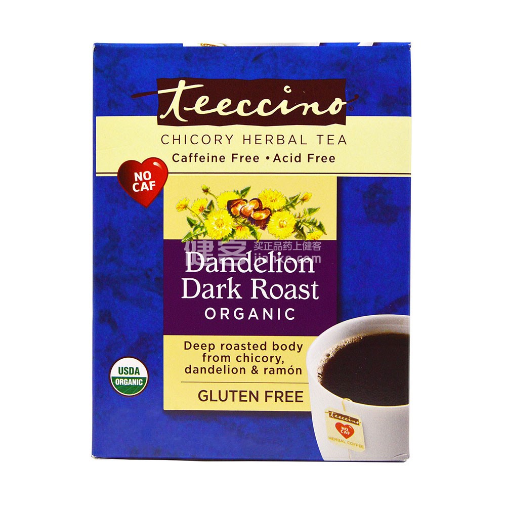 Teeccino Chicory Herbal Tea Dandelion(20包)(Chicory Herbal Tea Dandelion ...