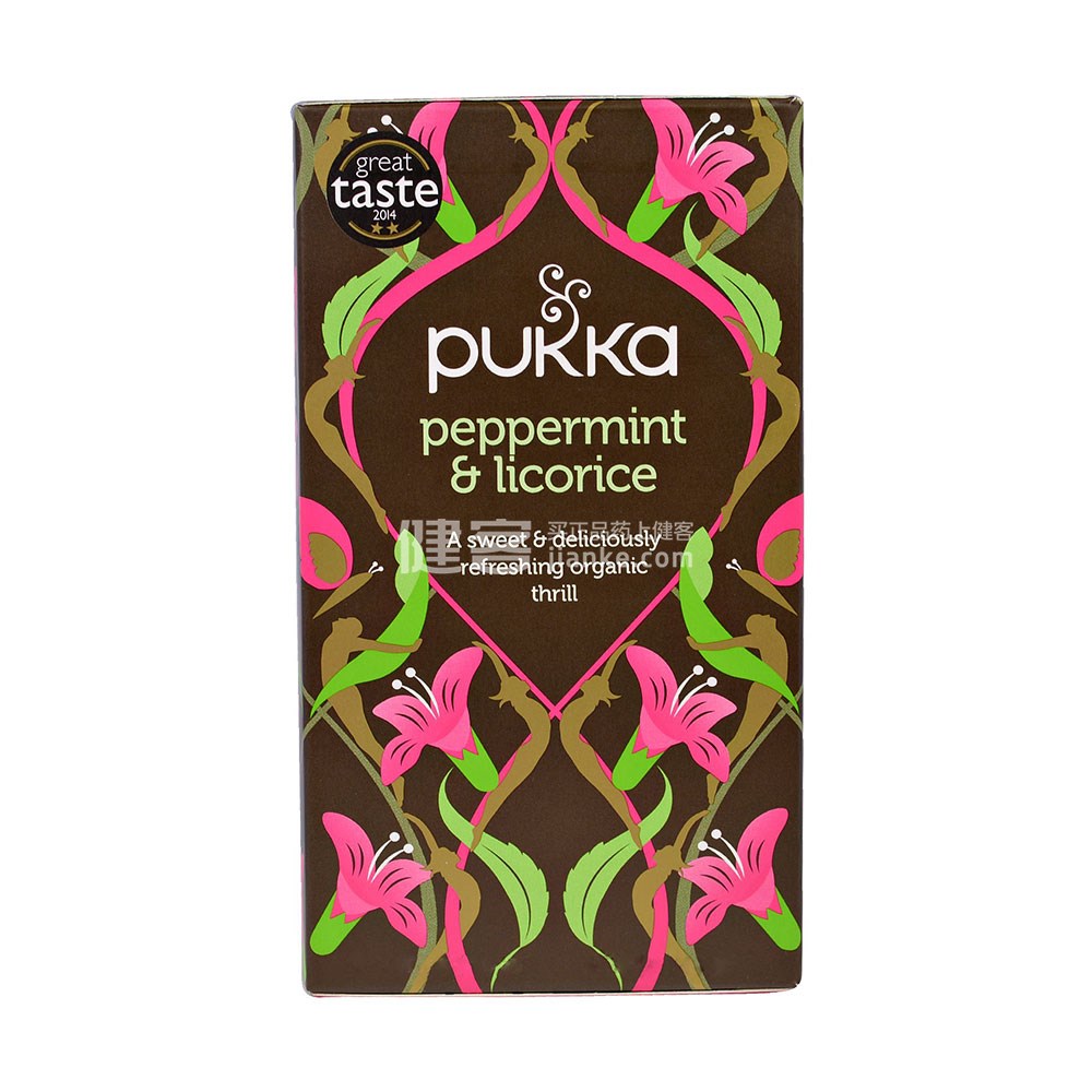 Pukka Herbs Peppermint & Licorice Herbal Tea(20包)(Peppermint & Licorice Herbal Tea) _说明书_作用_效果 ...