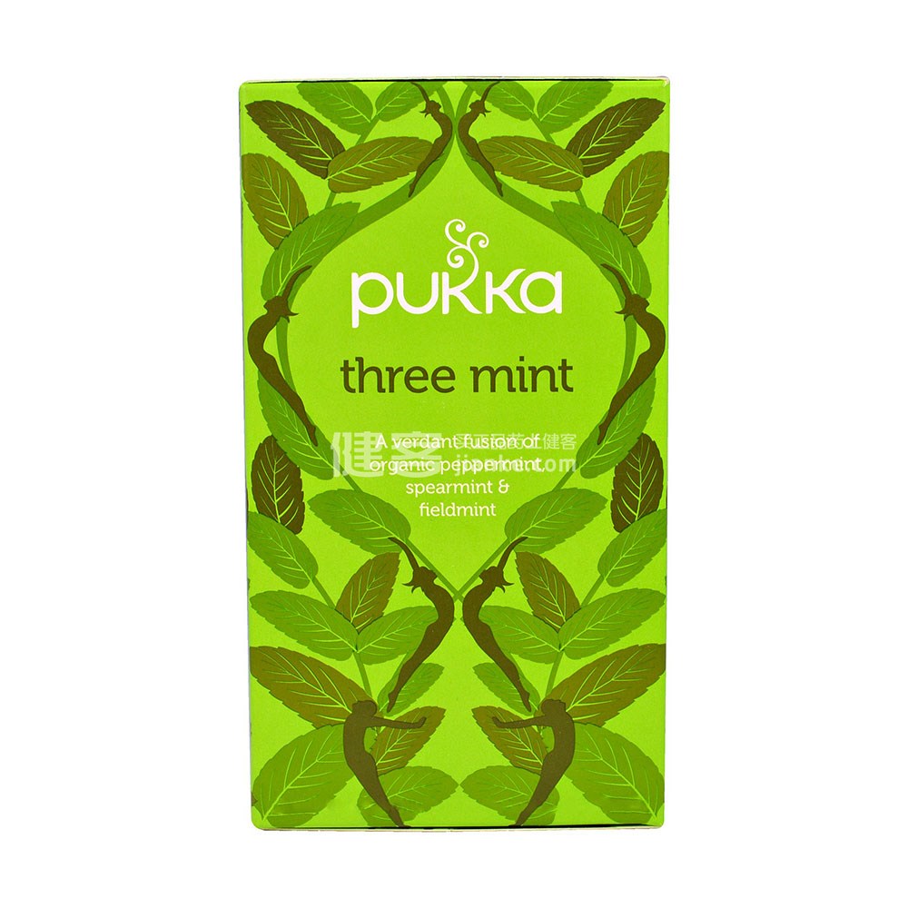 Pukka Herbs Three Mint Herbal Tea(30包)(Three Mint Herbal Tea) _说明书_作用 ...