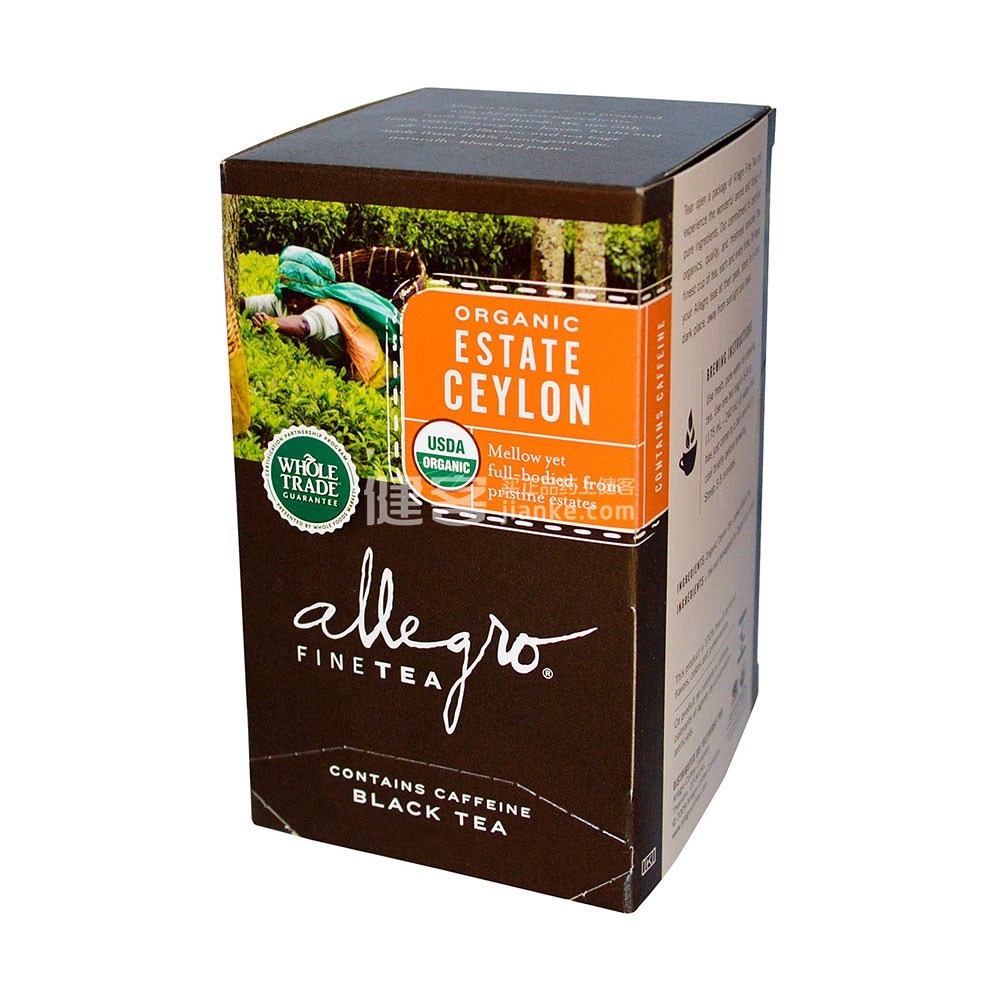 Allegro Fine Tea Organic Estate Ceylon Tea(10包)(Organic Estate Ceylon ...