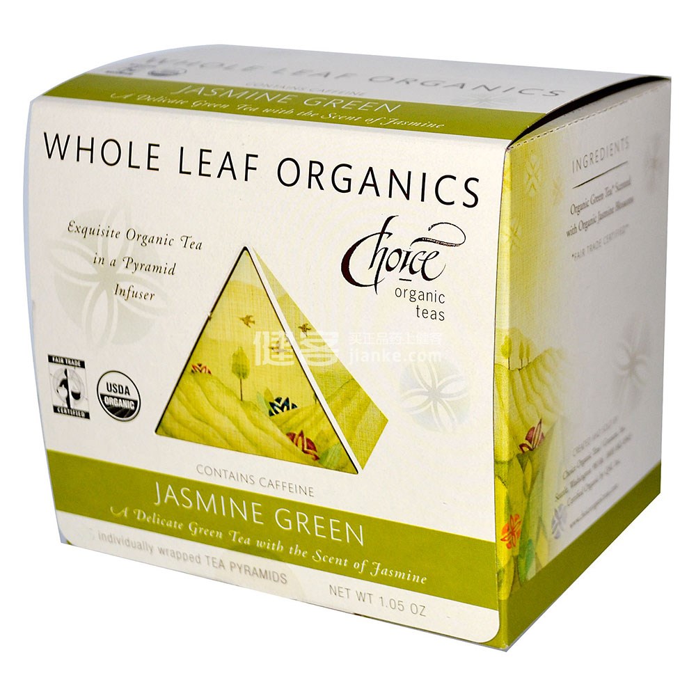 Choice Organic Teas Jasmine Green(60包)(Jasmine Green) _说明书_作用_效果_价格_方舟健 ...