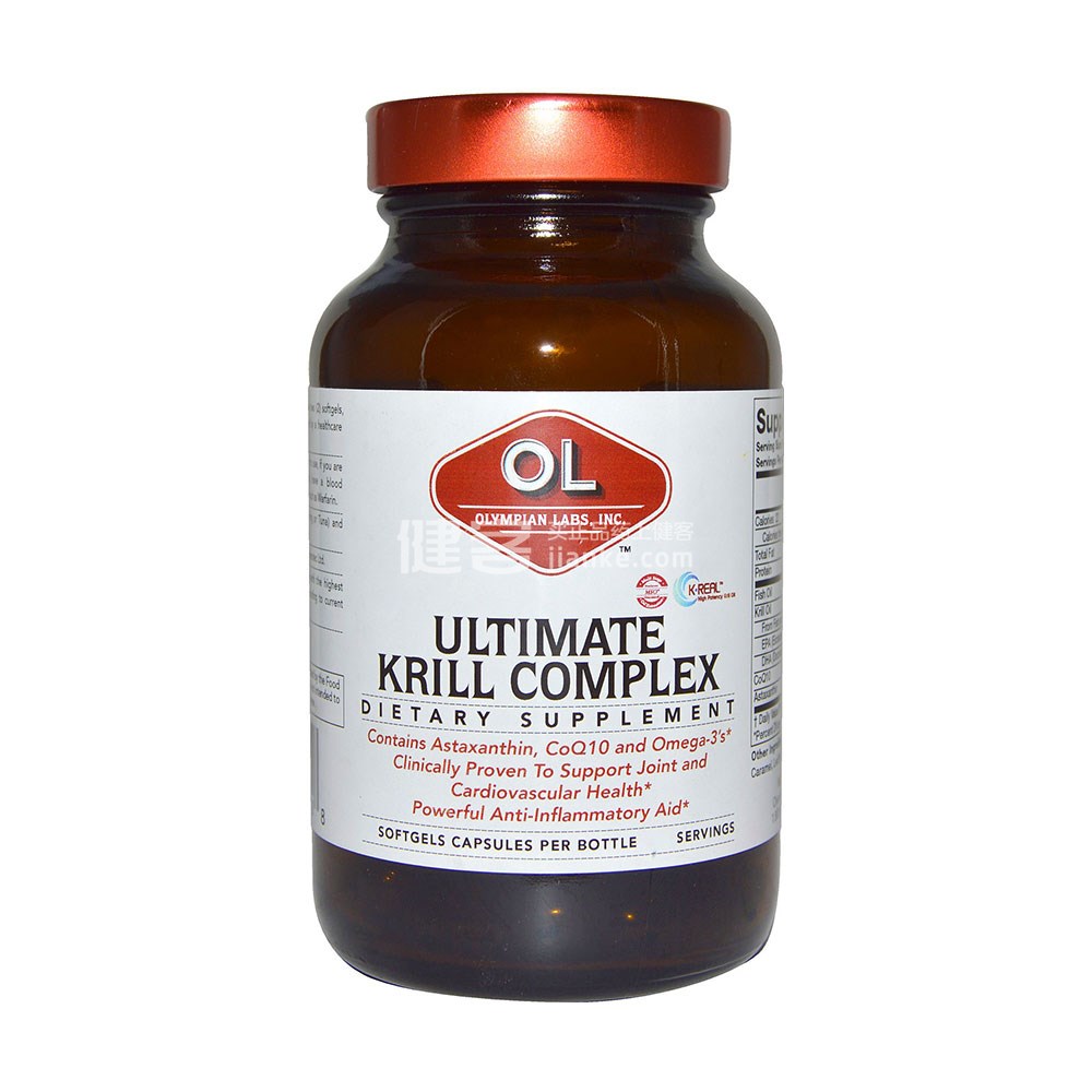 Olympian Labs Ultimate Krill Complex(120粒)(Ultimate Krill Complex) _说明书_作用_效果_价格_方舟健客网上药店