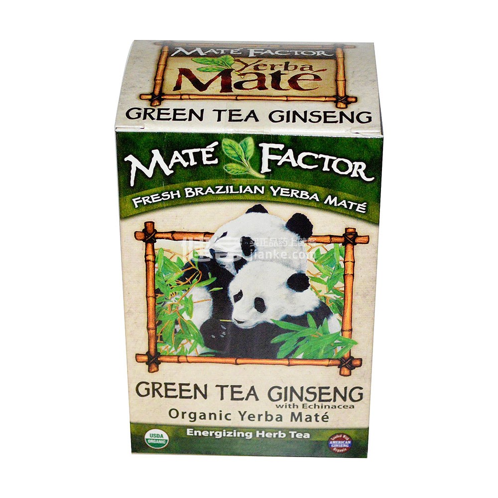 Mate Factor 有机人参马黛茶包(60克)(有机人参马黛茶包) _说明书_作用_效果_价格_方舟健客网上药店