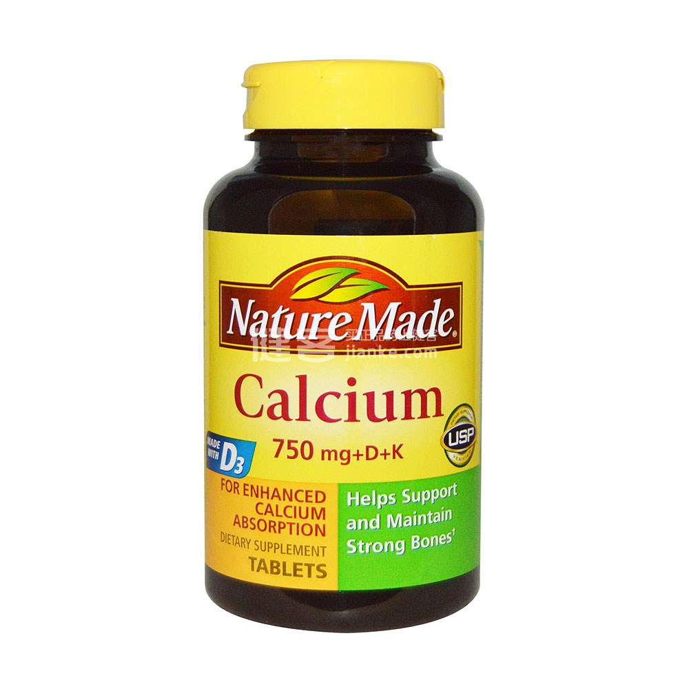 Nature Made Calcium+D+K(180片)(Calcium+D+K) _说明书_作用_效果_价格_方舟健客网上药店